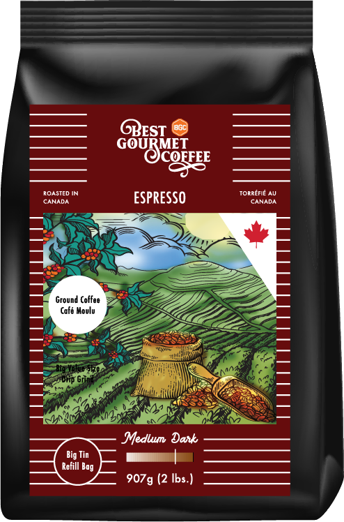 Espresso 2lb - 907g Ground Coffee - Drip Grind- Dark Roast – Delta ...